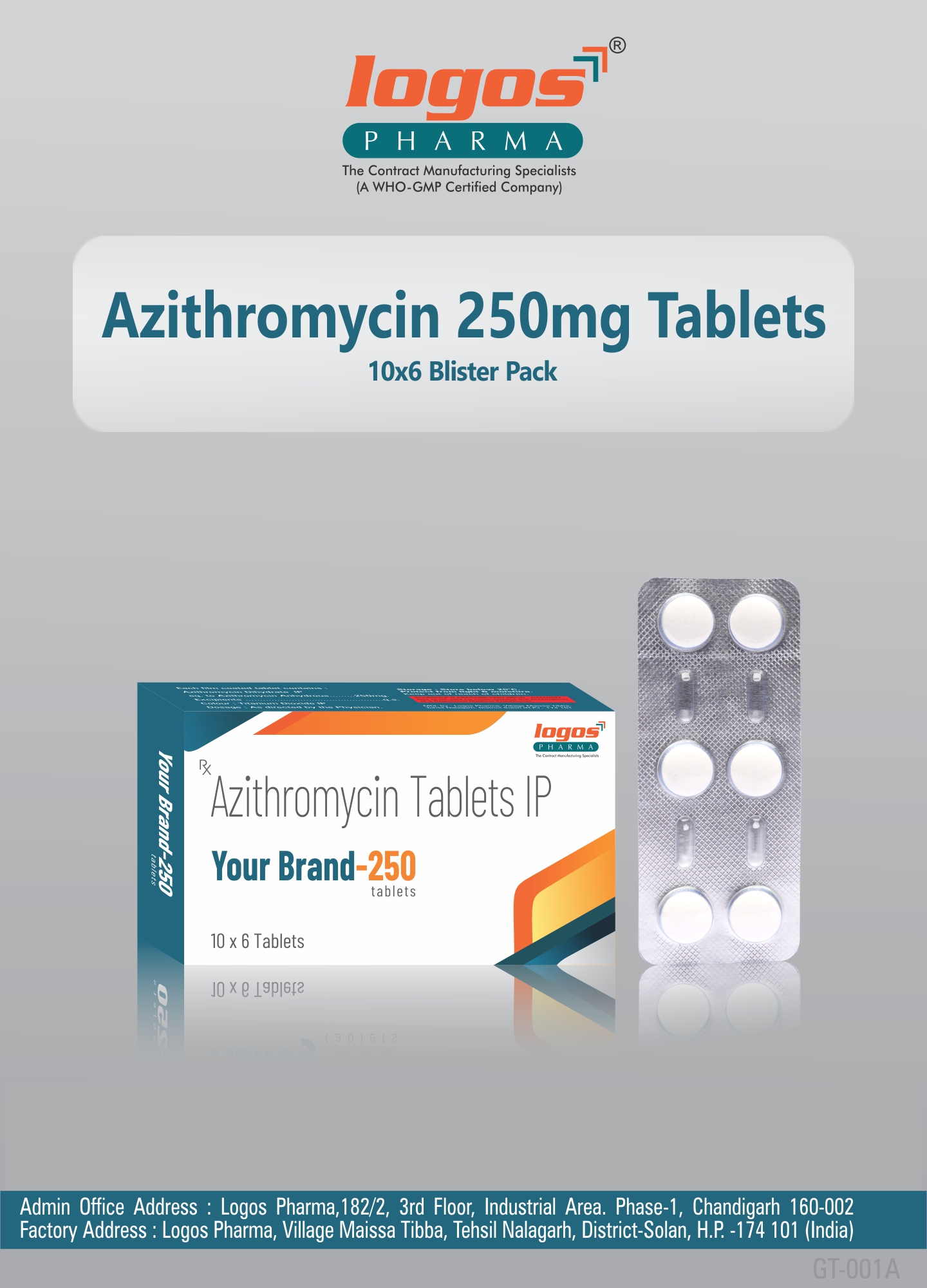 Azithromycin 250 / 500 mg Tablet – Logos Pharma