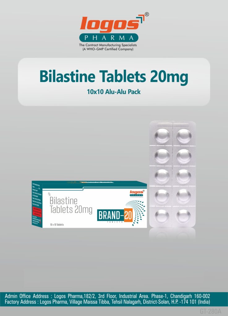 Bilastine 20 mg Tablet - Logos Pharma