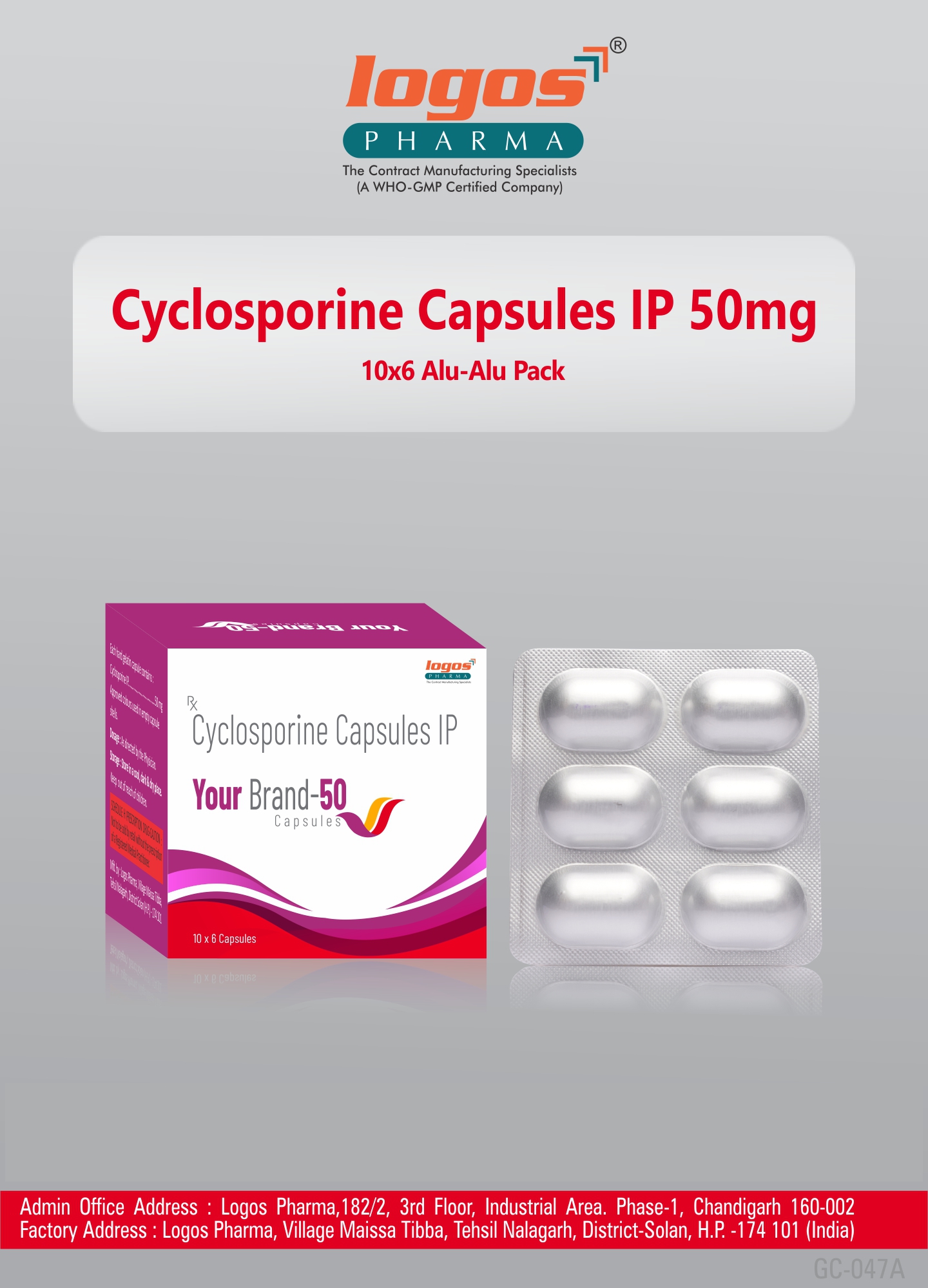Cyclosporine 25 / 50 / 100 mg Capsule – Logos Pharma