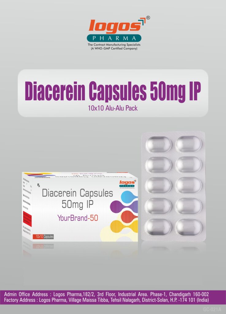 Diacerein 50 mg Capsule – Logos Pharma