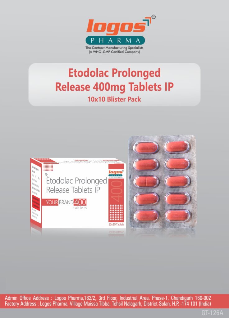 Etodolac 400 / 600 mg extended Release Tablet – Logos Pharma
