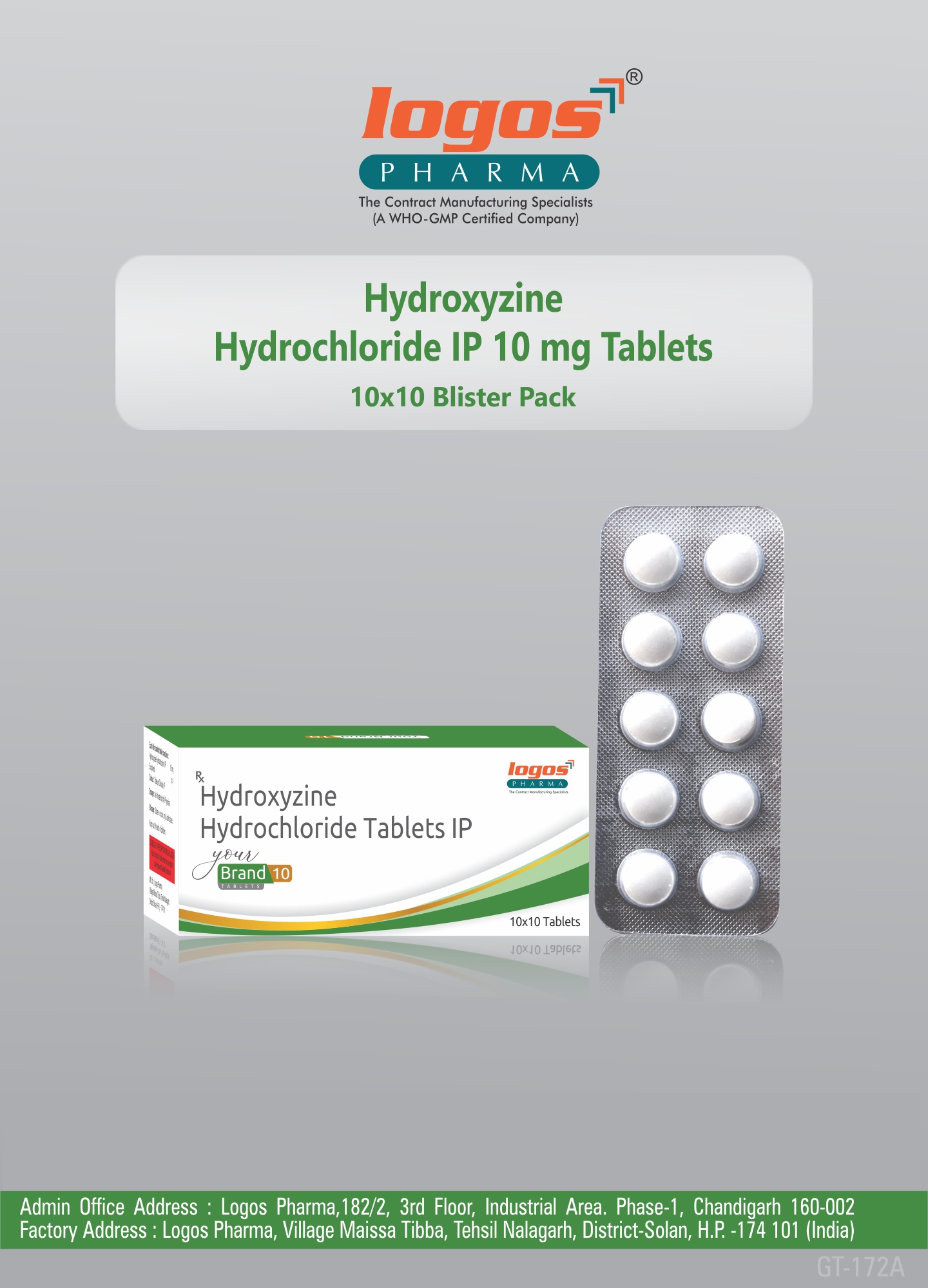 Hydroxyzine 10 / 25 mg Tablet – Logos Pharma
