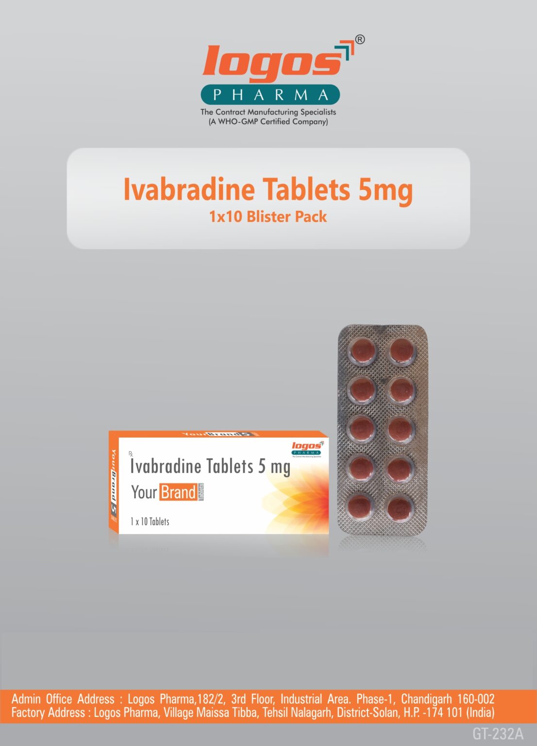 Ivabradine HCl eq to Ivabradine 5 / 7.5 mg Tablet – Logos Pharma