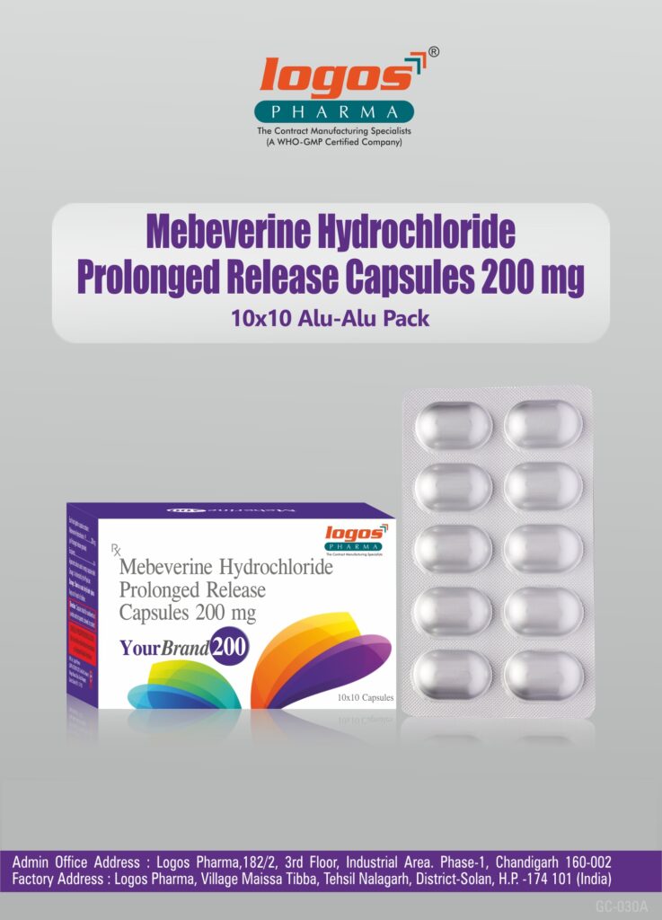 Mebeverine HCl 200 mg SR Capsule – Logos Pharma