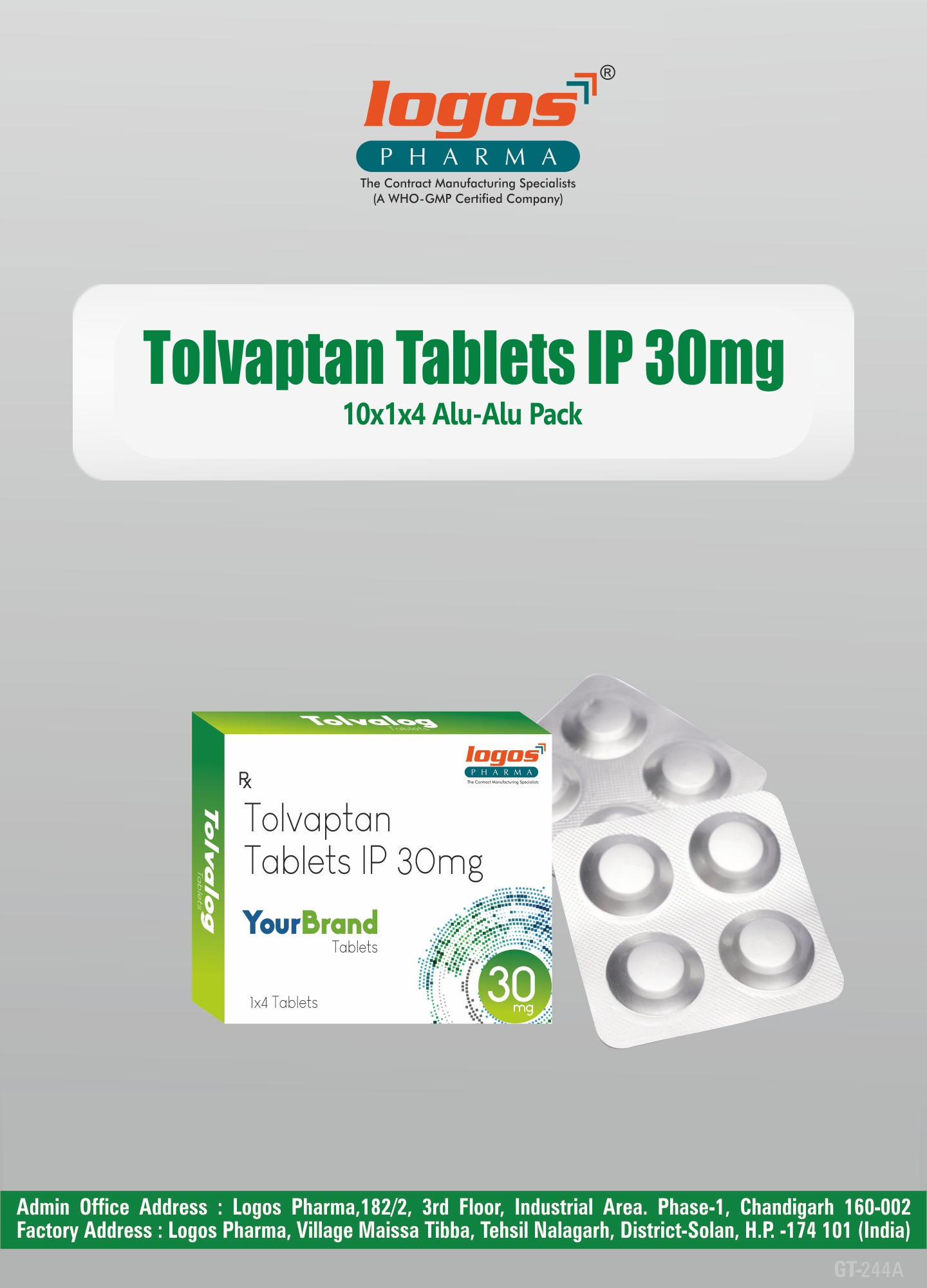 Tolvaptan 15 / 30 mg Tablet – Logos Pharma