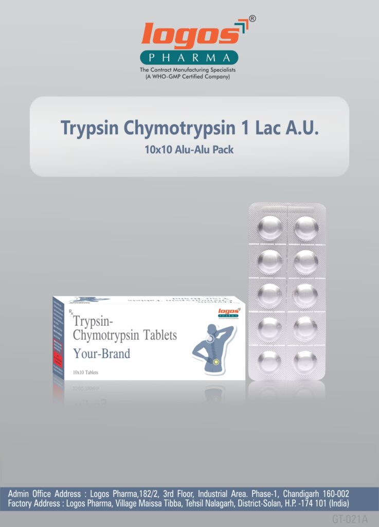 Trypsin-Chymotrypsin 100,000 Armour Units – Logos Pharma