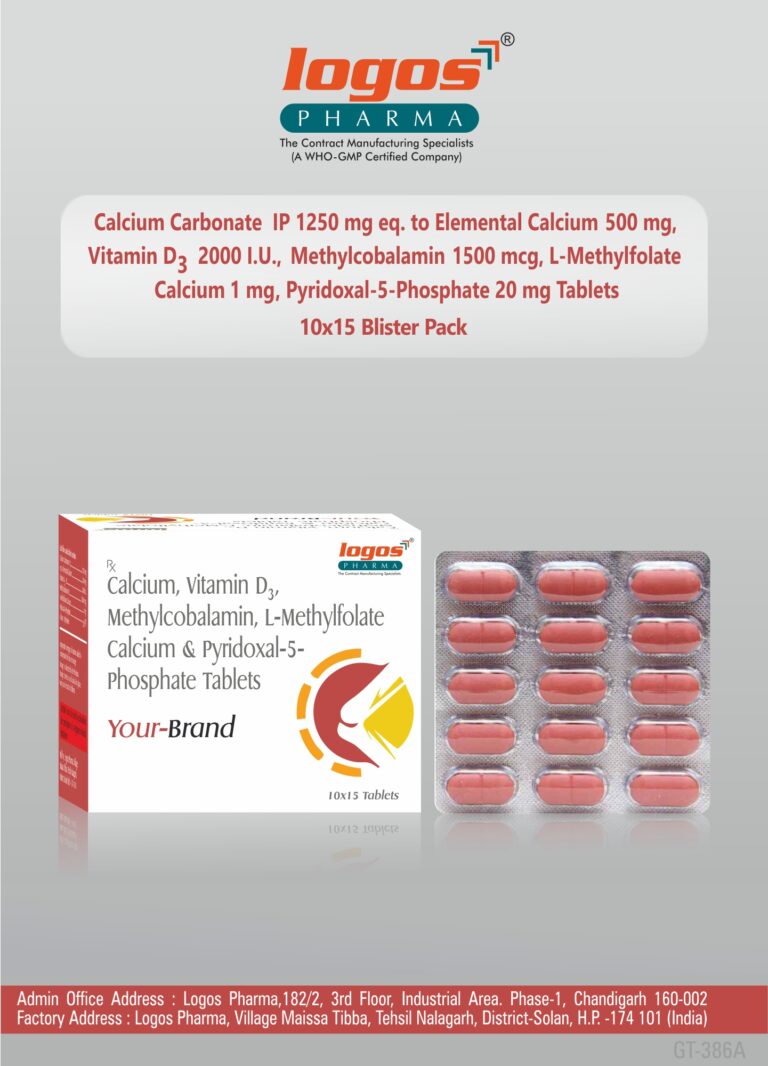 Calcium Carbonate 1250 mg + Vitamin D3 2000 IU + Mecobalamin 1500 mcg ...