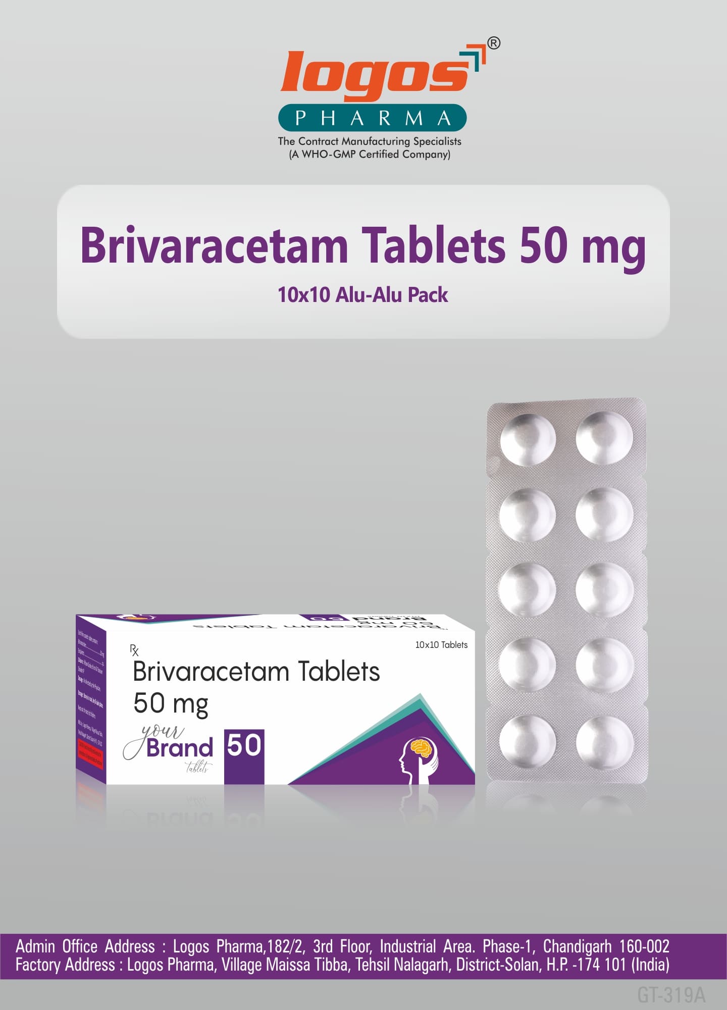 Brivaracetam 25 / 50 / 75 / 100 mg Tablet – Logos Pharma